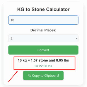 KG to Stone Calculator - Convert KG To Stones and Pounds