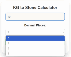 KG to Stone Calculator - Convert KG To Stones and Pounds